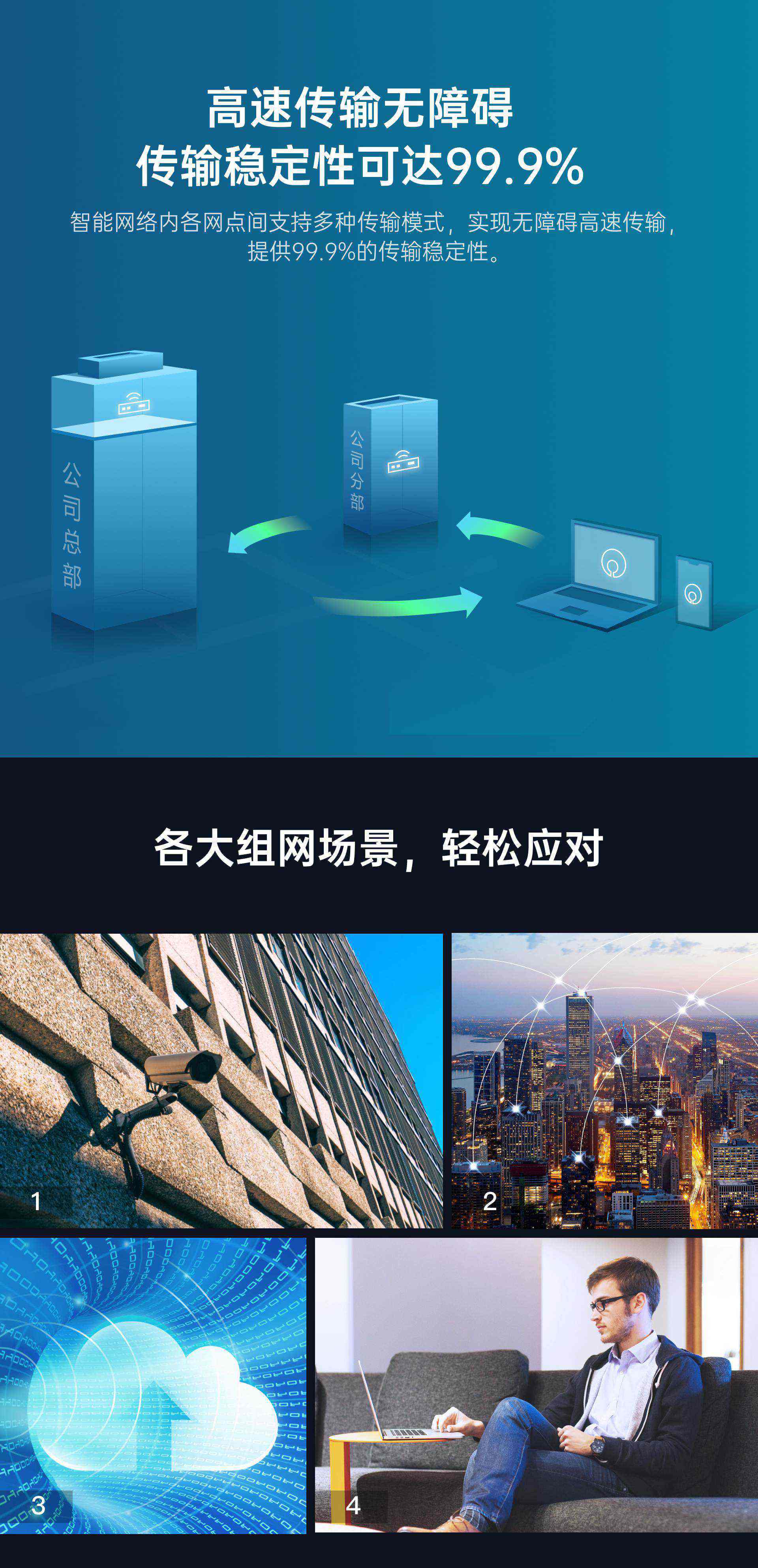 蒲公英智能组网路由器V1000-2460-贝锐商城